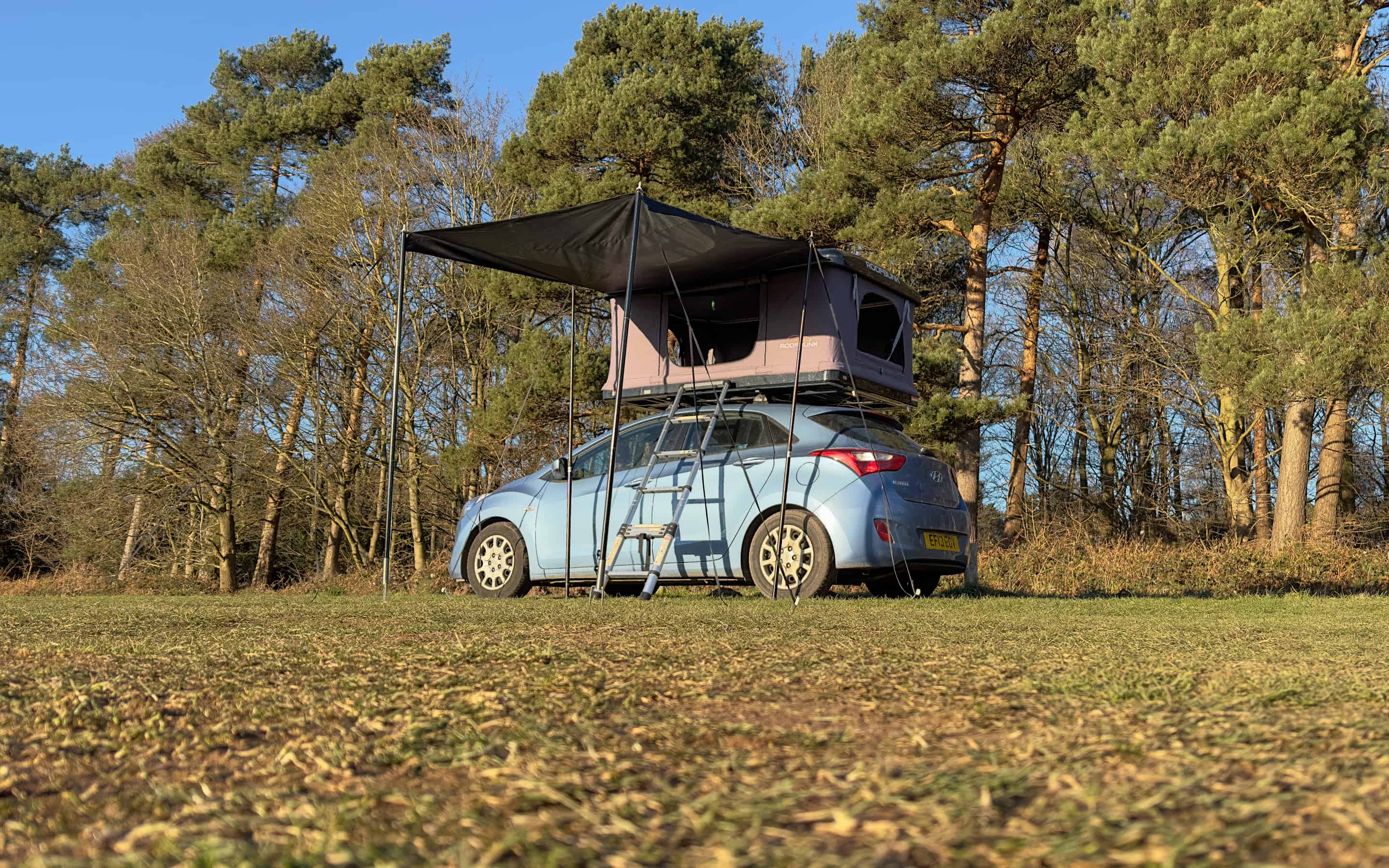 RoofBunk Roamer Hard Shell Roof Tent | Side Canopy Awning